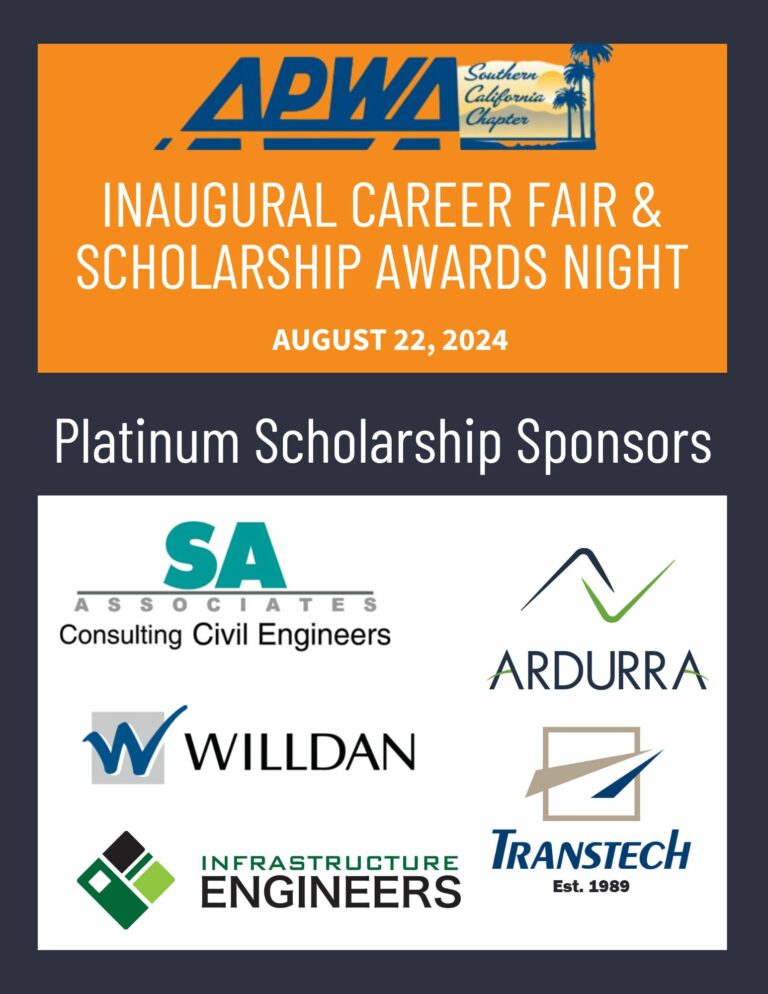 Scholarships and Endowments – APWA Southern California Chapter Scholarships and Endowments – APWA Southern California Chapter
