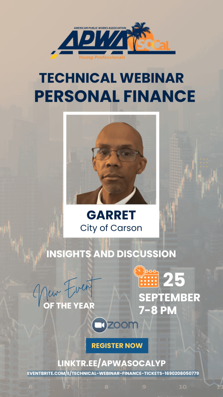 APWA Southern California Chapter – Technical Webinar “Personal Finance ...